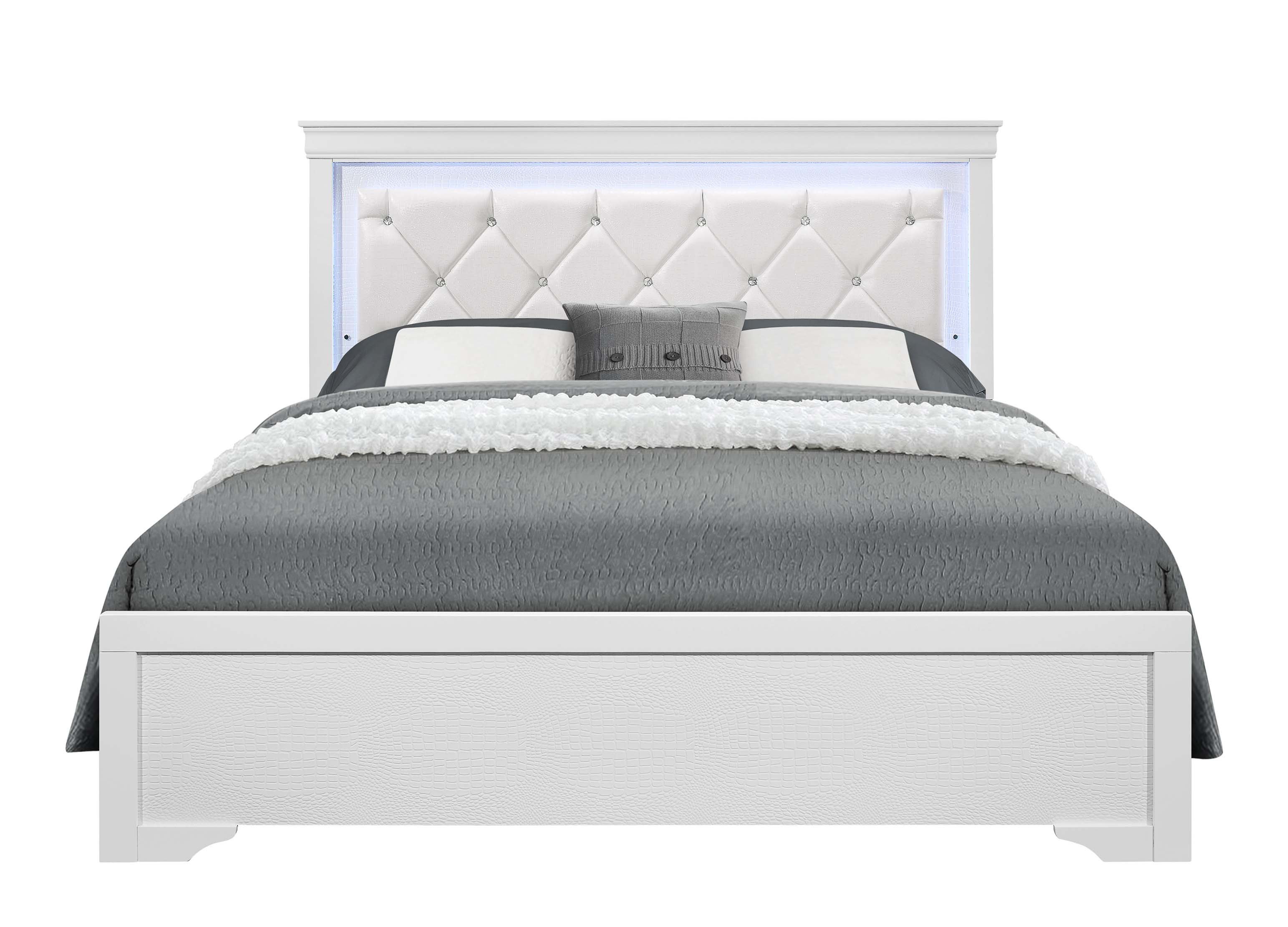 Orren Ellis SHAKER BED WITH LED | Wayfair