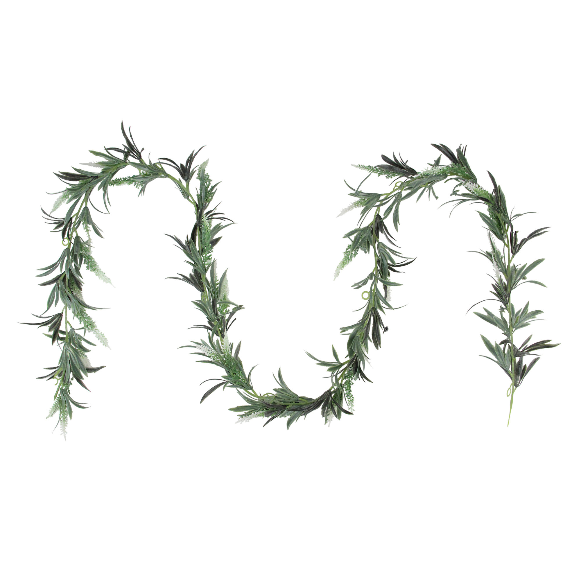 Northlight Wispy Hanging Artificial Lavender Garland Decoration | Wayfair