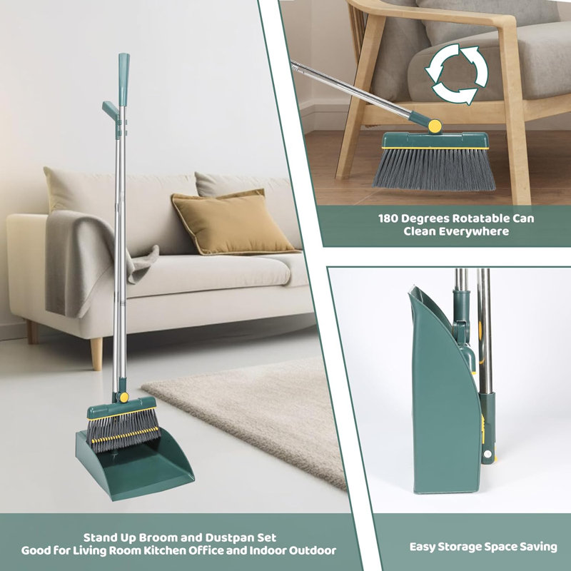 IMPIAR Broom And Dustpan Set | Wayfair