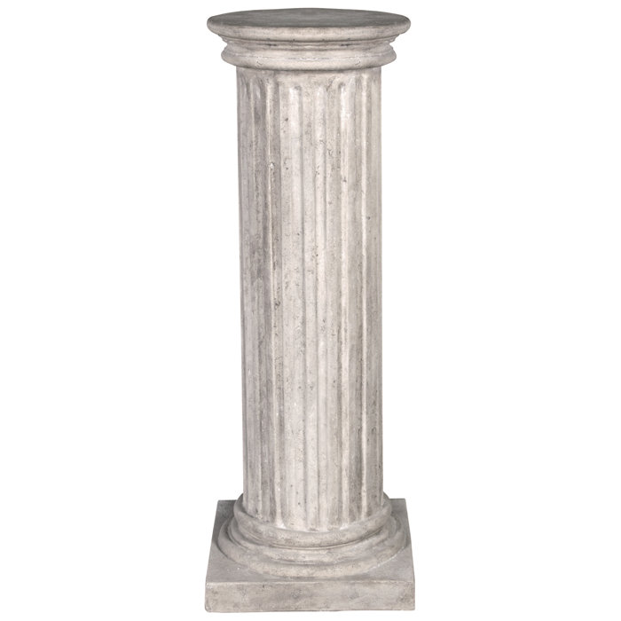 Design Toscano Classical Greek Fluted Pedestal & Reviews | Wayfair