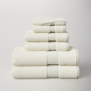 Ivory & Cream Bath Towels You'll Love | Wayfair