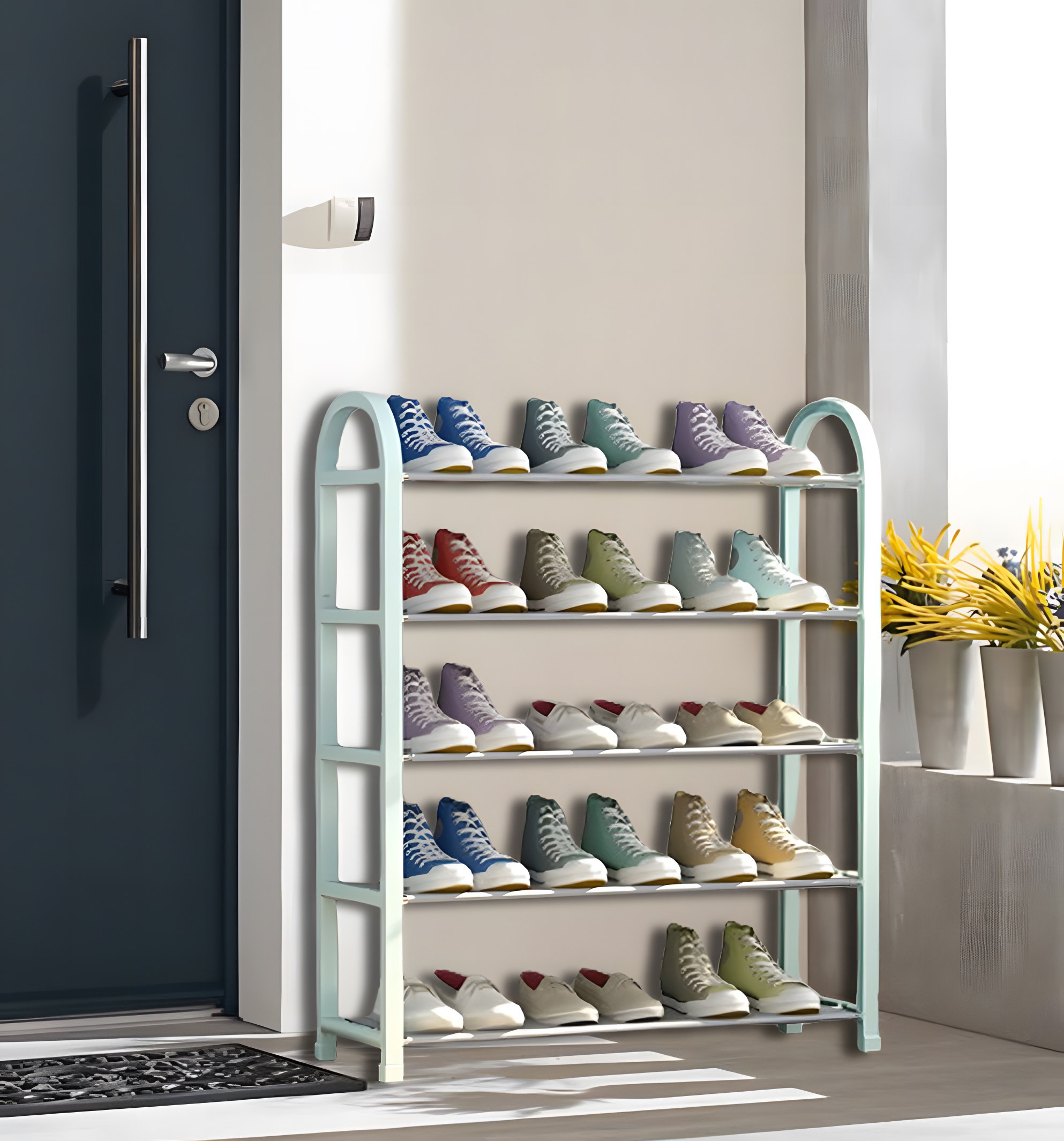 Rebrilliant 15 Pair Shoe Rack | Wayfair