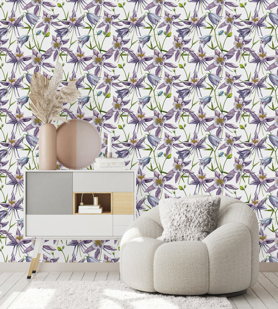 Red Barrel Studio Kessandra Peel & Stick Floral Wallpaper - Wayfair Canada