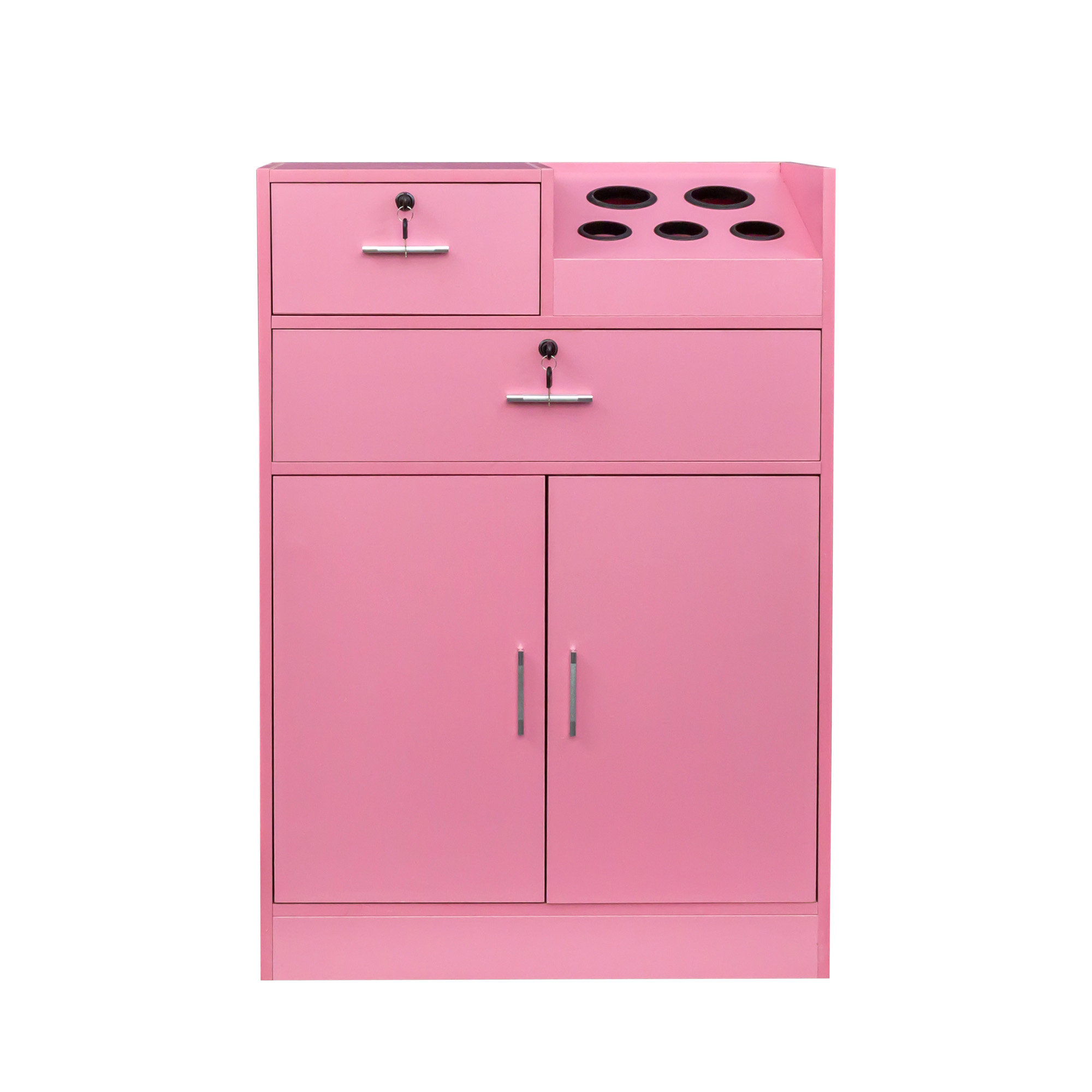 Ebern Designs Secure And Stylish Beauty Salon Cabinet With Versatile ...