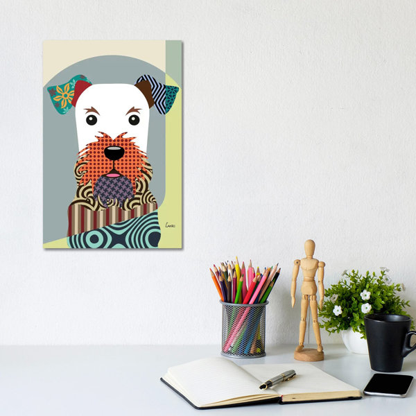 ClassicLiving Airedale Terrier by Lanre Studio - Wrapped Canvas Graphic ...
