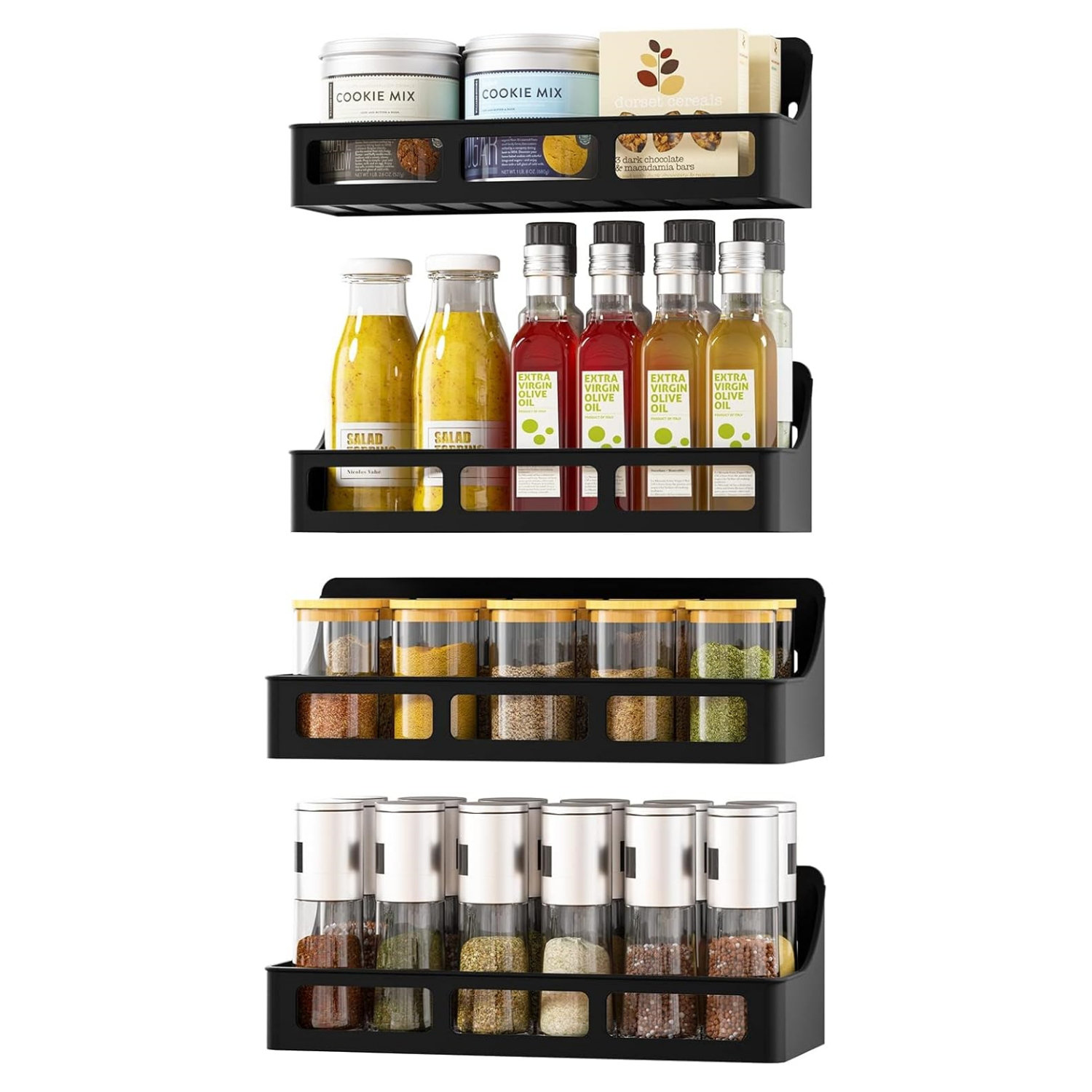 Latitude Run® Heavy Duty Magnetic Spice Rack For Refrigerator And Oven ...