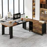 17 Stories 70.86" Executive Desk And 41.93" Mobile Lateral File Cabinet ...
