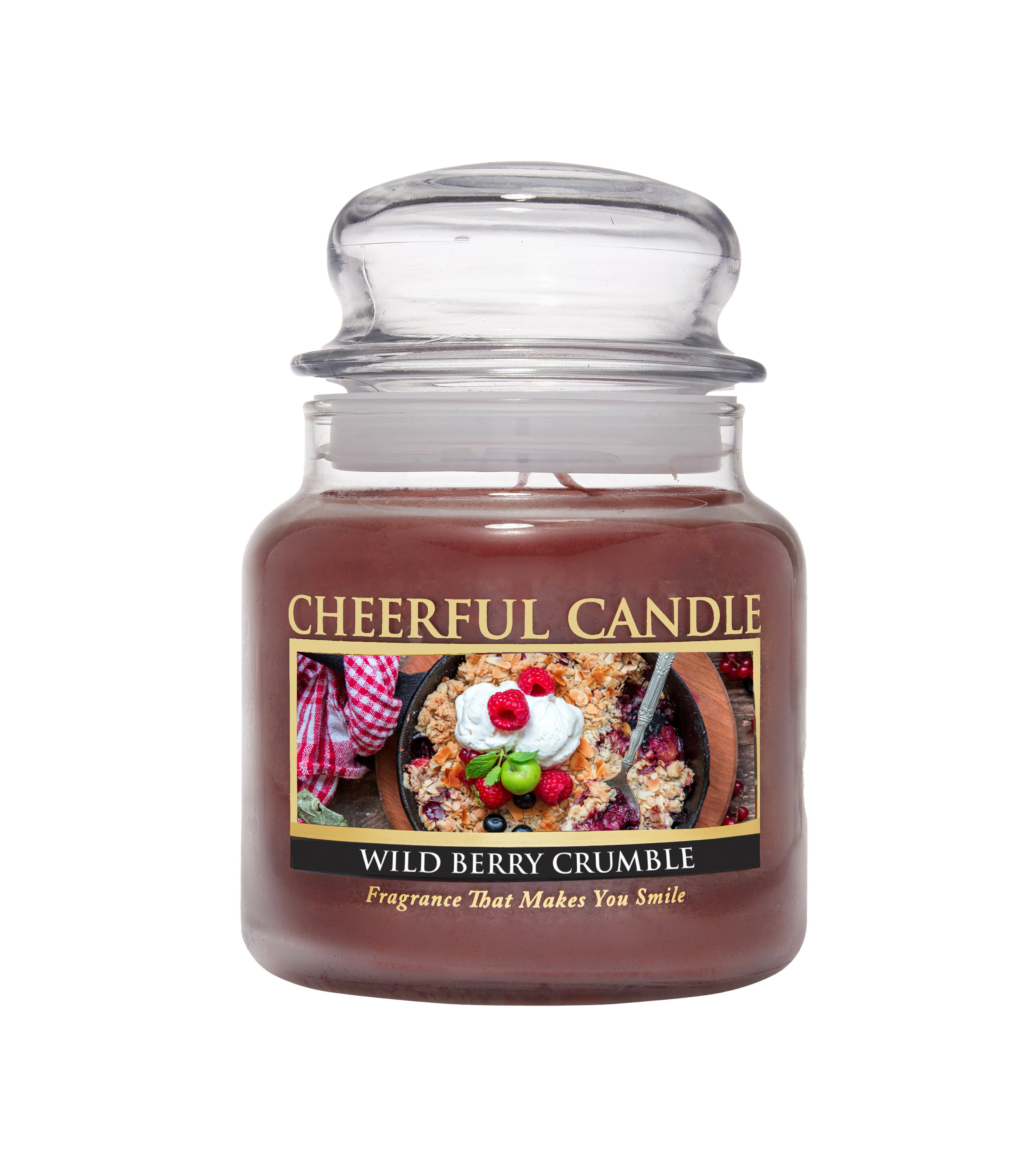 A Cheerful Candle LLC Wild Berry Crumble Scented Jar Candle | Wayfair