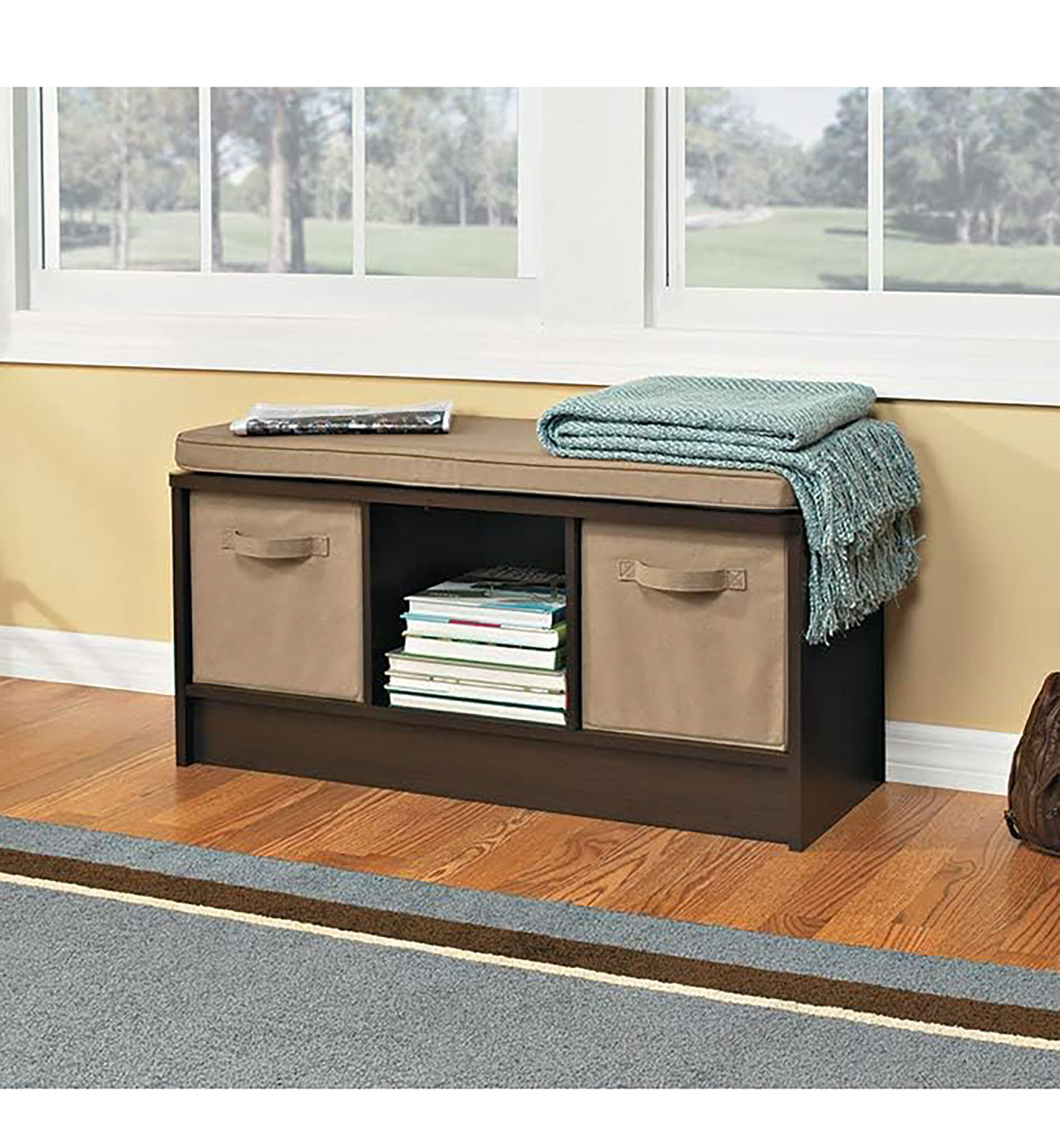Latitude Run® 3-Cube Storage Bench, Espresso - Wayfair Canada