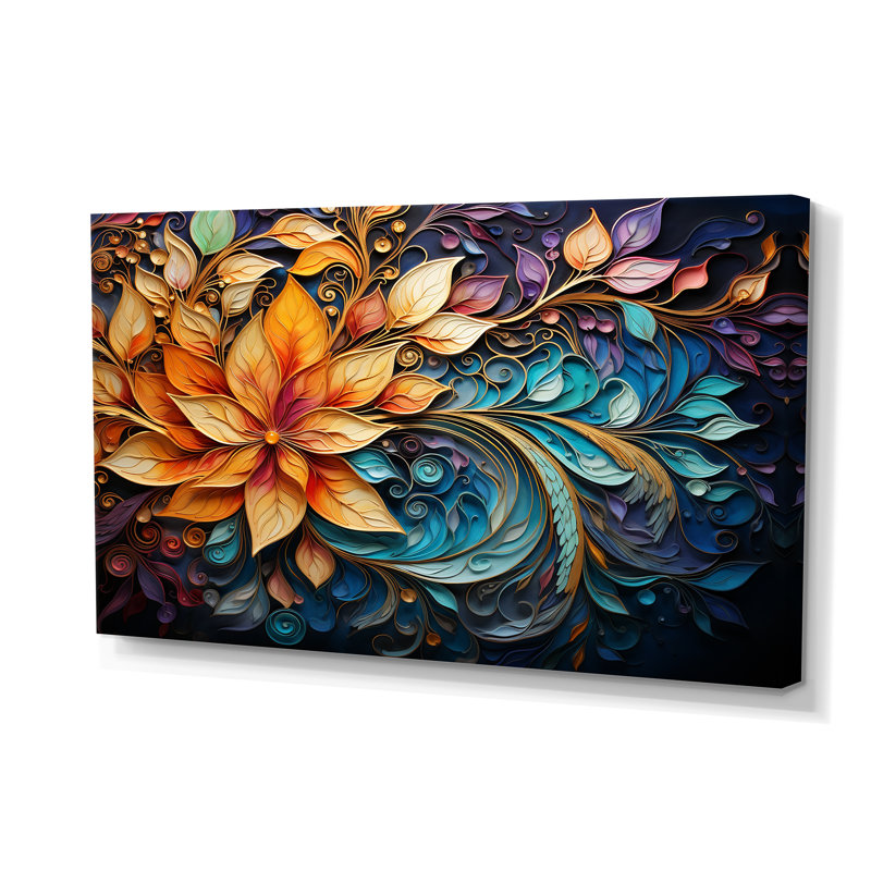 Red Barrel Studio® Colorful Indian Art Mystic Rangoli I - Indian Art ...