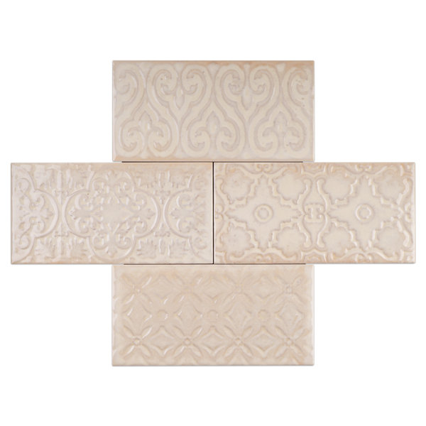 Supreme Tile Zurbaran 4.73 in. X 9.45 in. Polished Ceramic Subway Wall ...