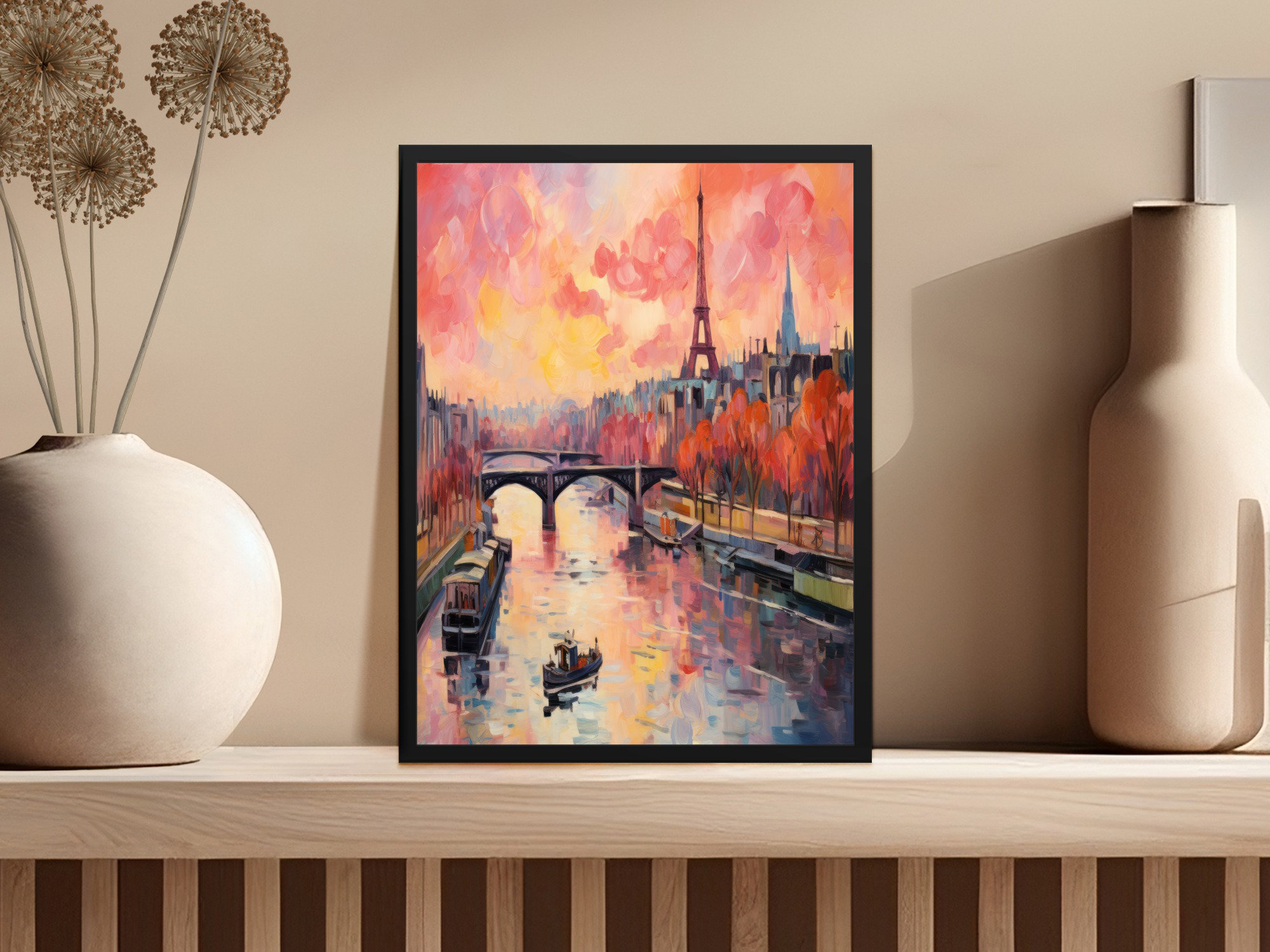 Brayden Studio Impressionistic View of Paris Featuring Eiffel Tower ...