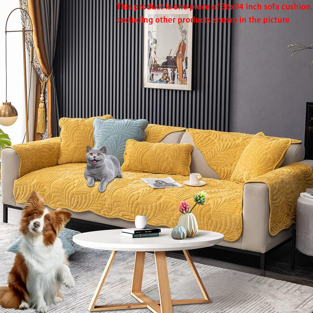 yutenkeji Plush Sofa Cushion, No Armrests No Backrest, 1 Piece | Wayfair