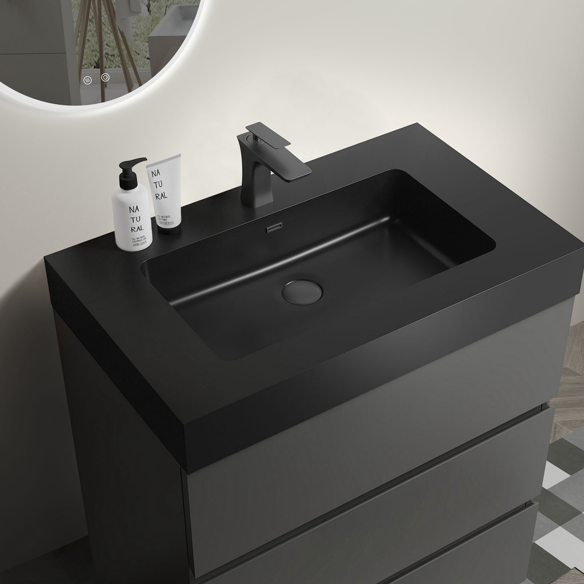 Ebern Designs Malarie 29.9'' Free Standing Single Bathroom Vanity with ...