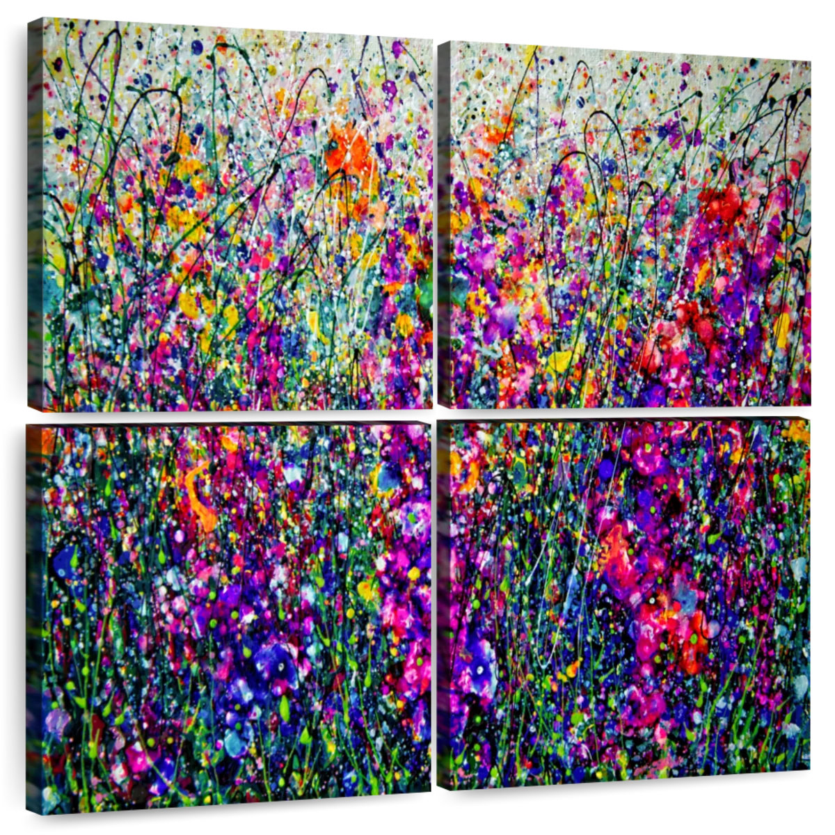 Wade Logan® Hollyhock Fantasy Pollock Inspired Avery | Wayfair