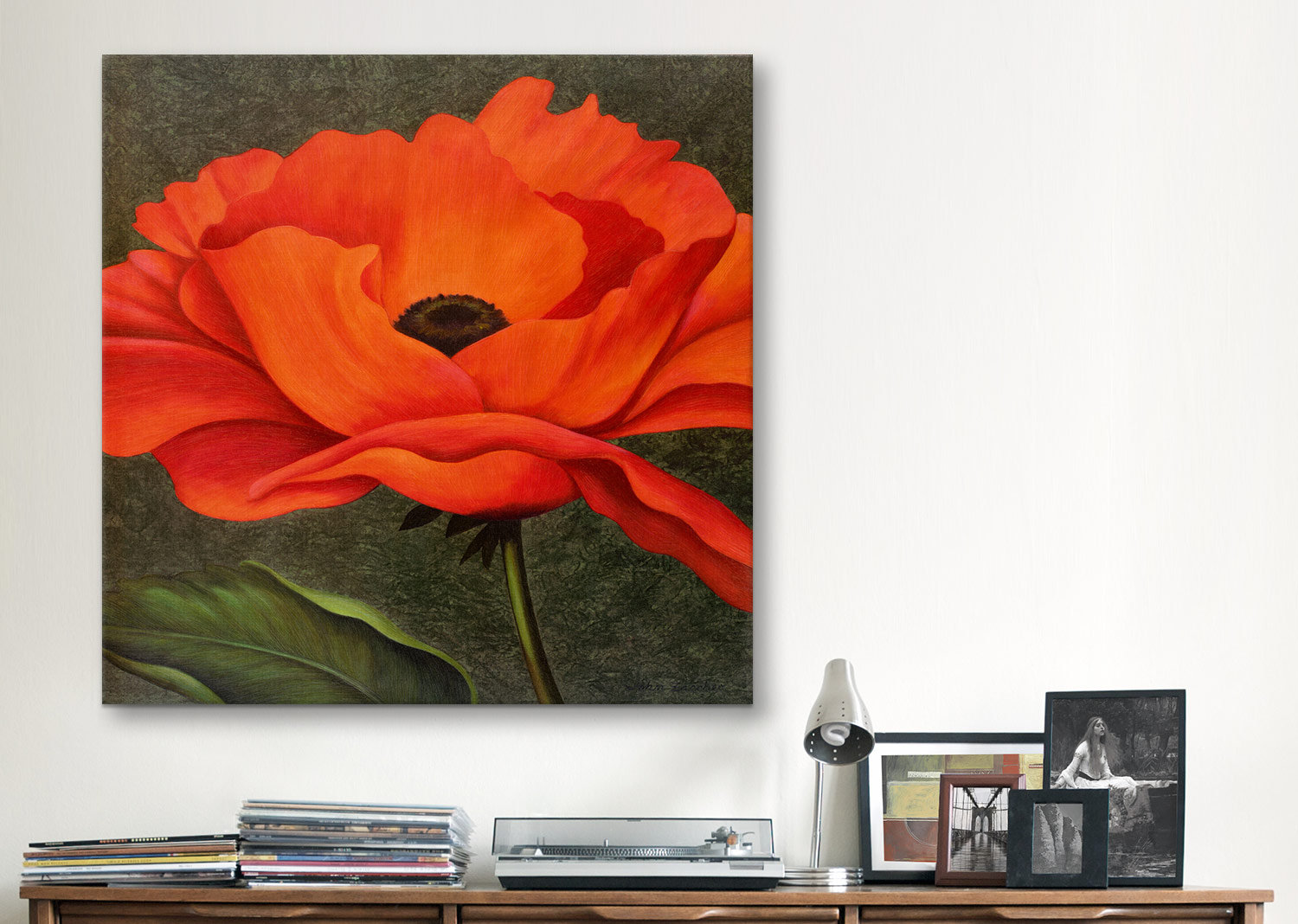 Fleur De Lis Living "Red Poppy" by John Zaccheo Graphic Art on Canvas ...