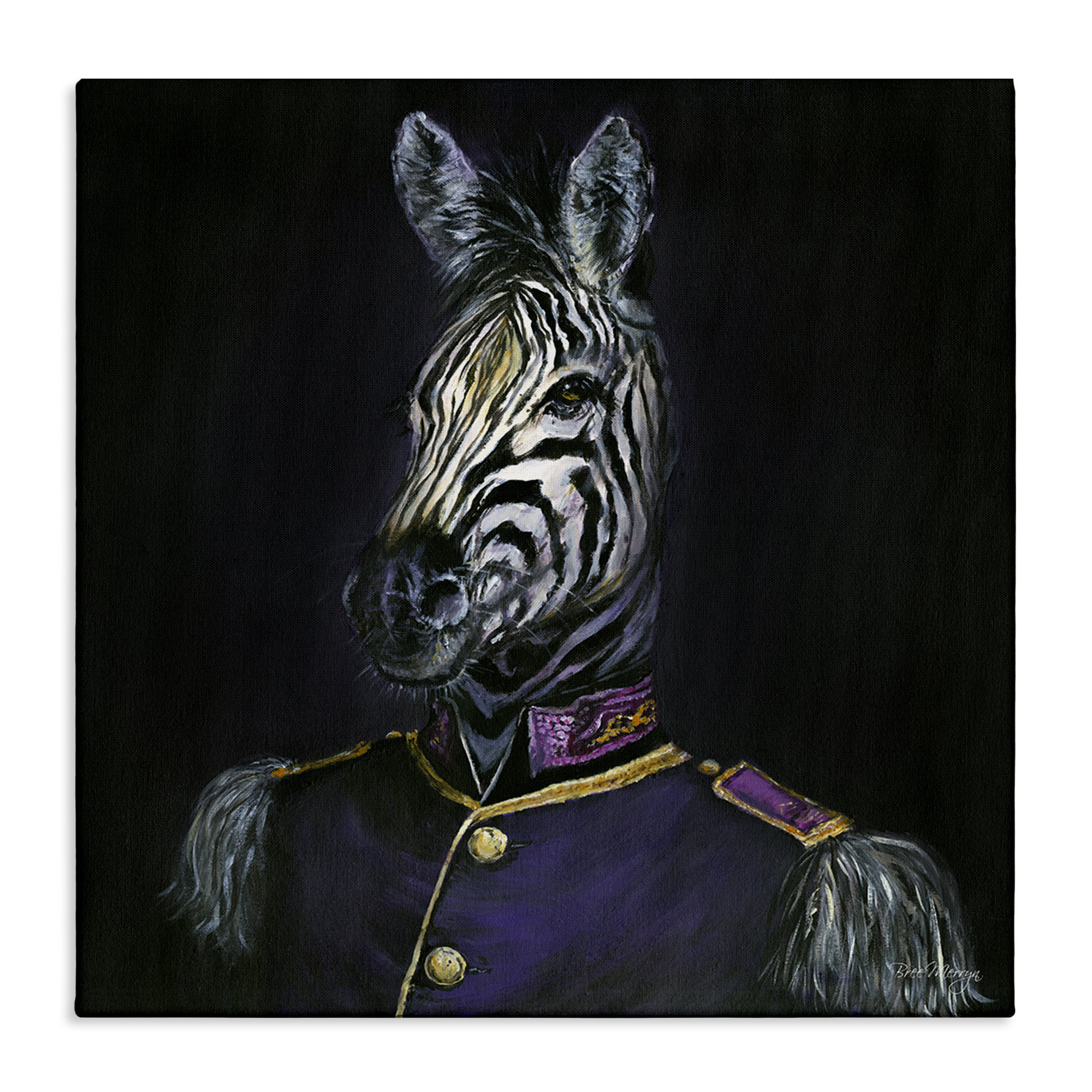 Trinx Historical Coat Zebra Canvas Wall Art by Bree Merryn | Wayfair