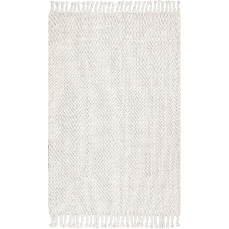 Gracie Oaks Sinclair Handmade Flatweave Wool Off White Rug & Reviews ...