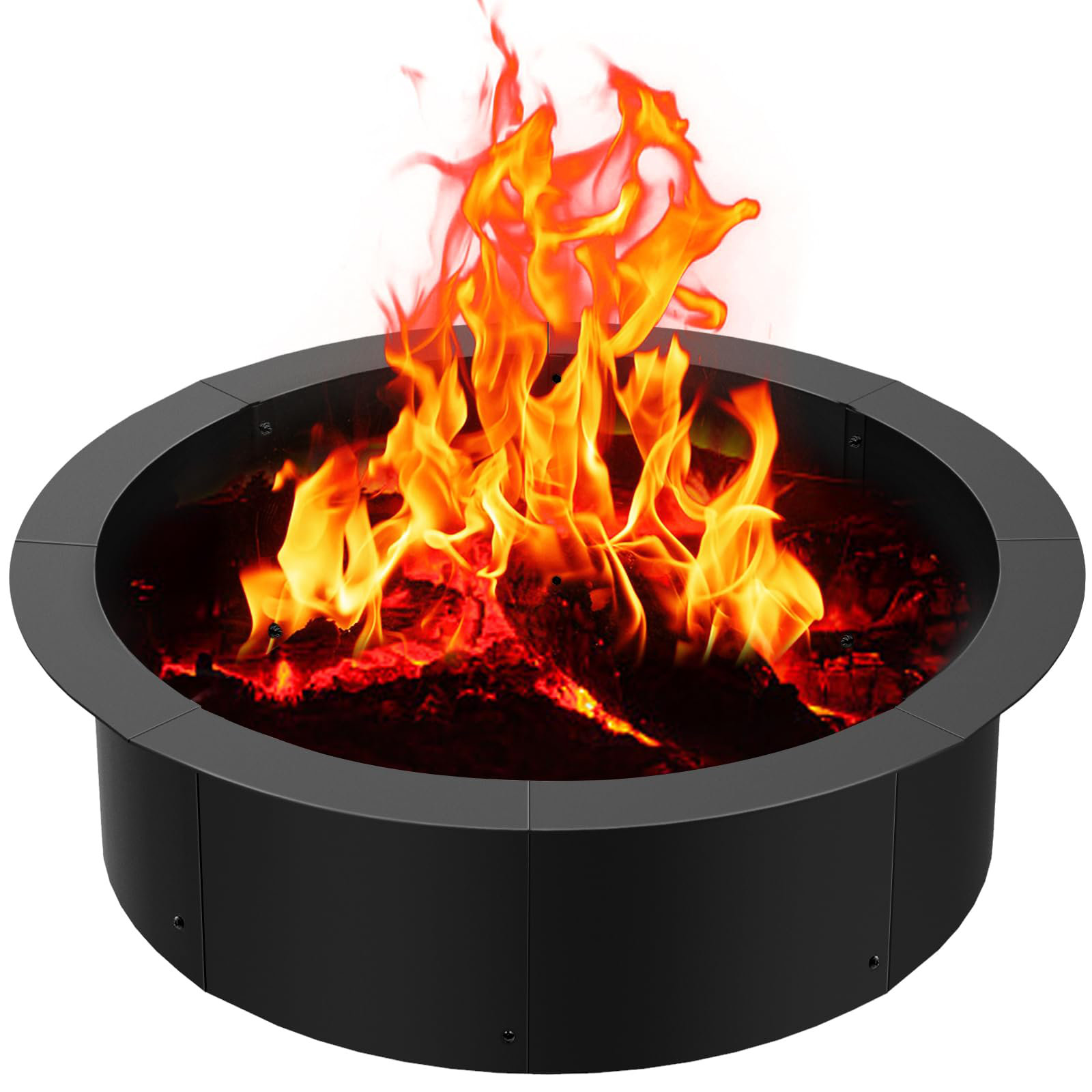 GarveeHome 36 Inch Inner / 40 Inch Outer Fire Pit Ring, Heavy Duty ...