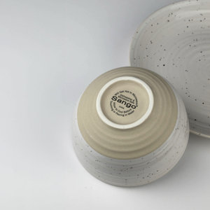 Sango Siterra 16-Piece Rustic White Stoneware Dinnerware Set - Service ...