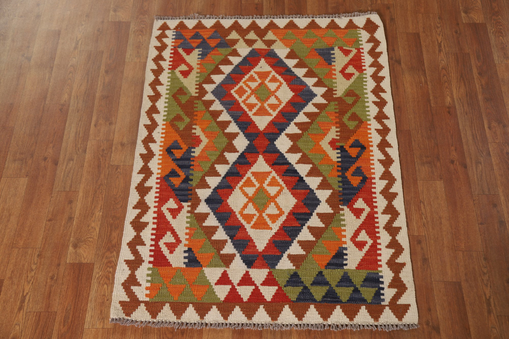 Dakota Fields South Western Wool Kilim Oriental Rug 3x4 | Wayfair