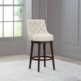 Andover Mills™ Norden Swivel Upholstered Counter Stool & Reviews | Wayfair