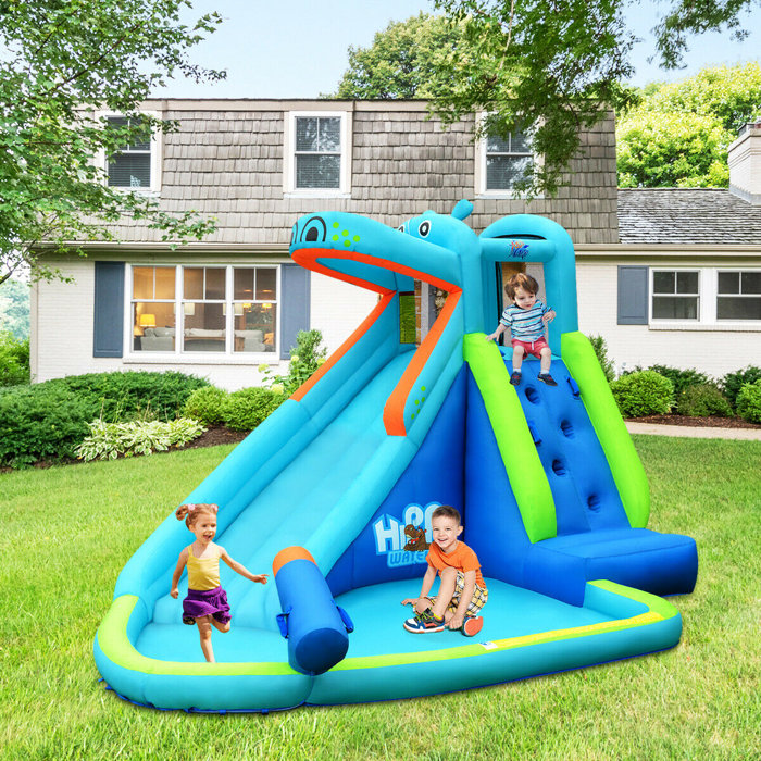 Costway 9.5' x 12.5' Inflatable Slide - Wayfair Canada
