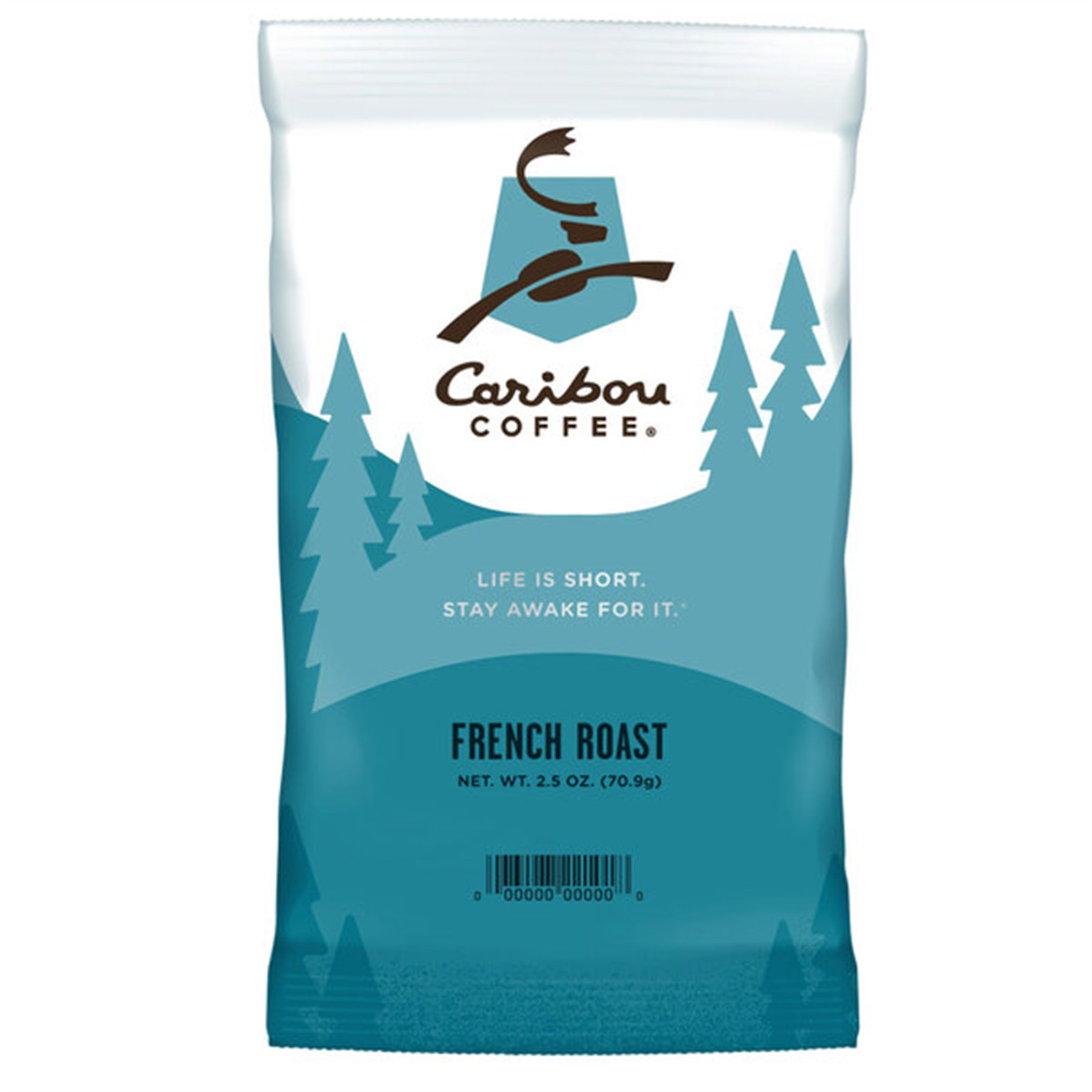 FixtureDisplays Caribou Coffee 2 .5 Oz . French Roast Coffee Packet ...