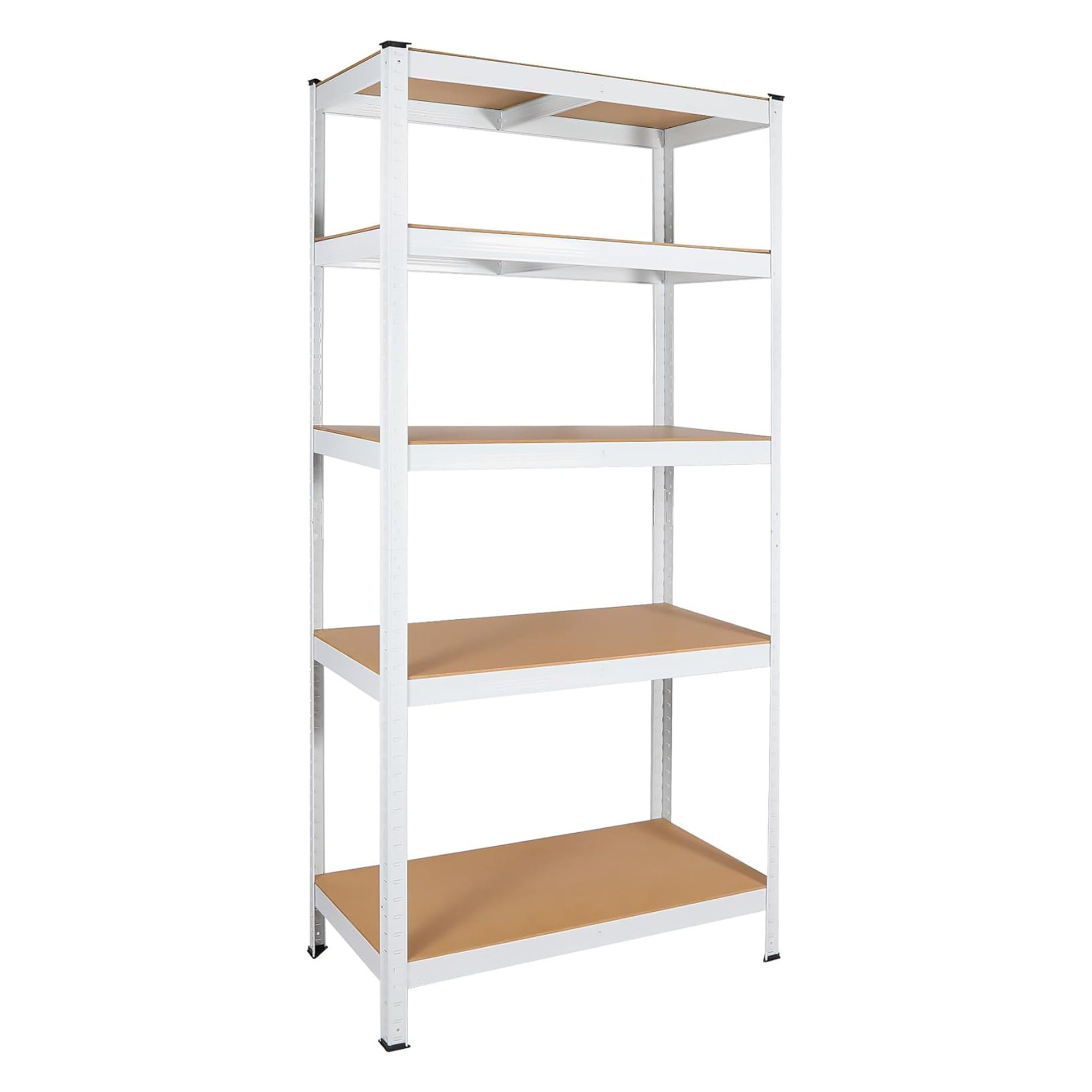 Latitude Run® 29 X 12 X 59" Versatile 5-tier Laminated White Metal ...