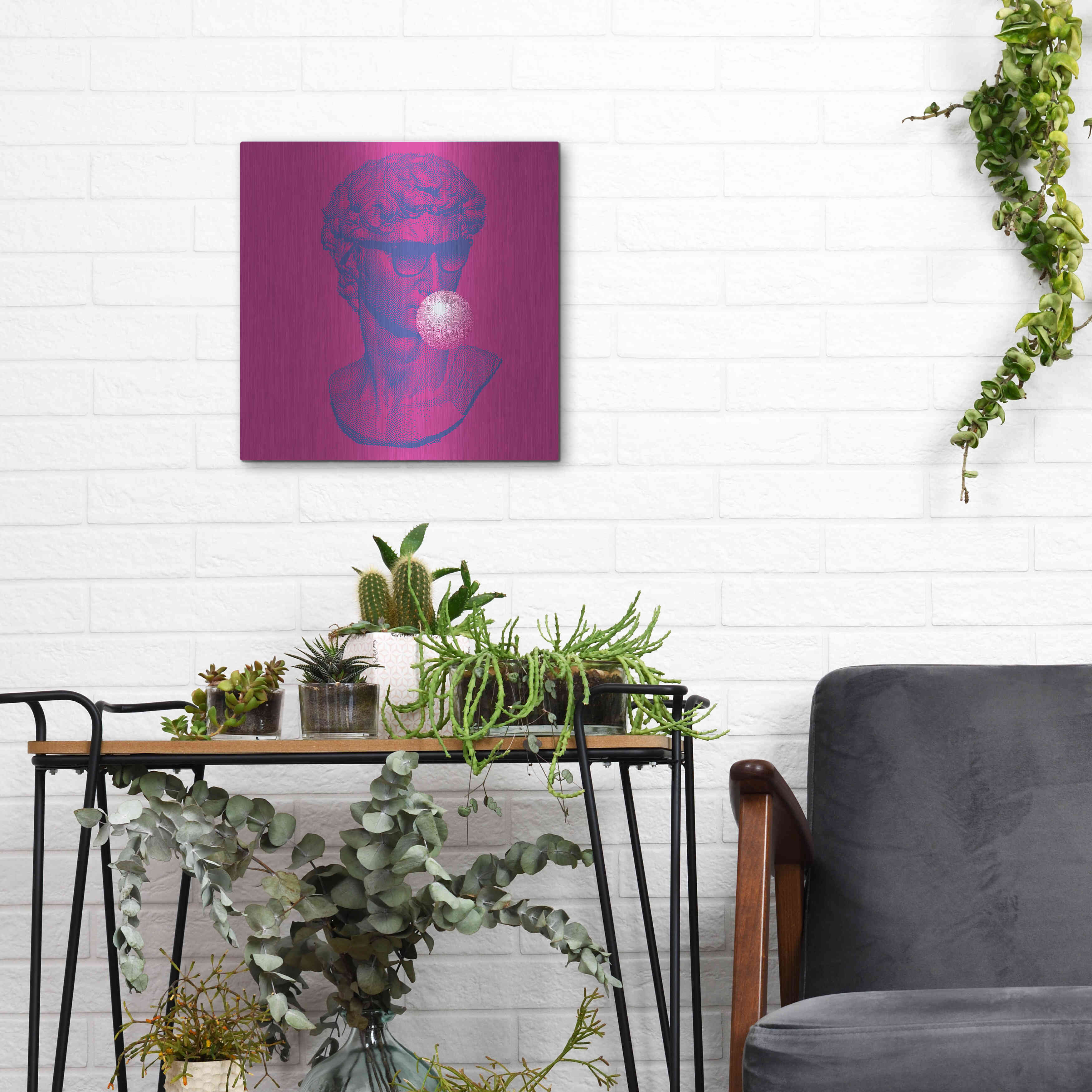 Trinx 'Michelangelos Pixel David' by Luxe Metal Portfolio, Metal Wall ...