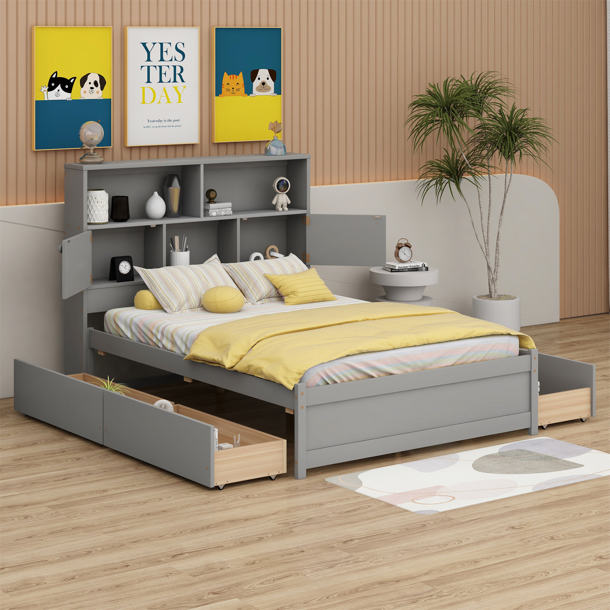 Red Barrel Studio® Natylee Full / Double Storage Standard Bed | Wayfair