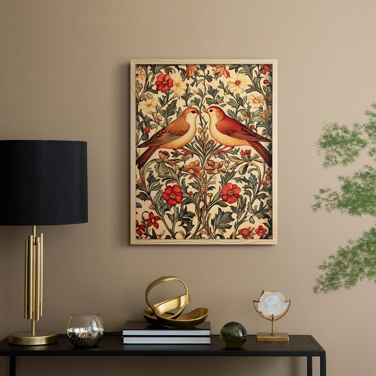 Winston Porter WM MORRIS Series CCVII Framed Print - Solid Wood | Wayfair