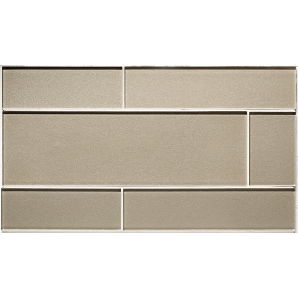 Cruz Bay Studio 3 1/2" x 12" Astral Glass Subway Tile & Reviews | Wayfair