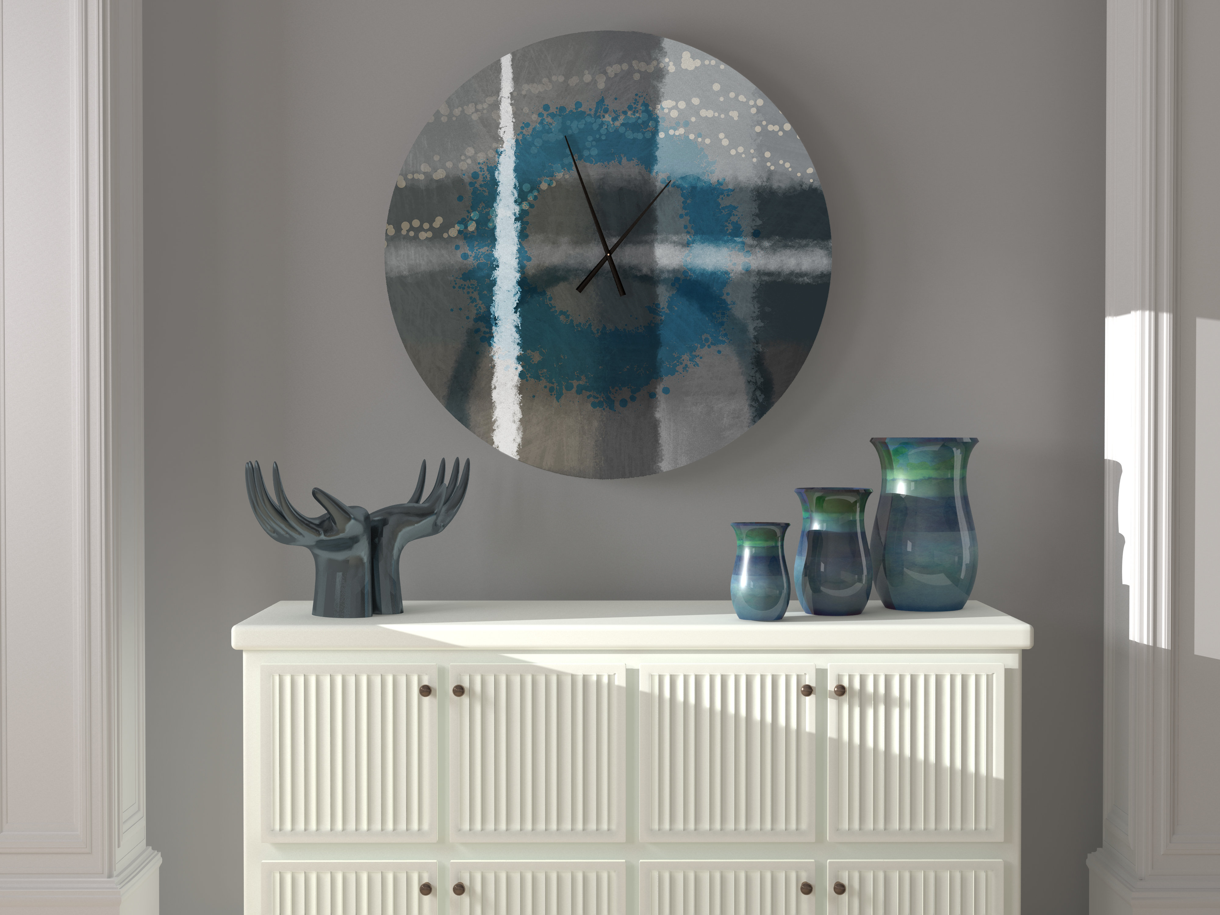 East Urban Home Clarion Wall Clock | Wayfair