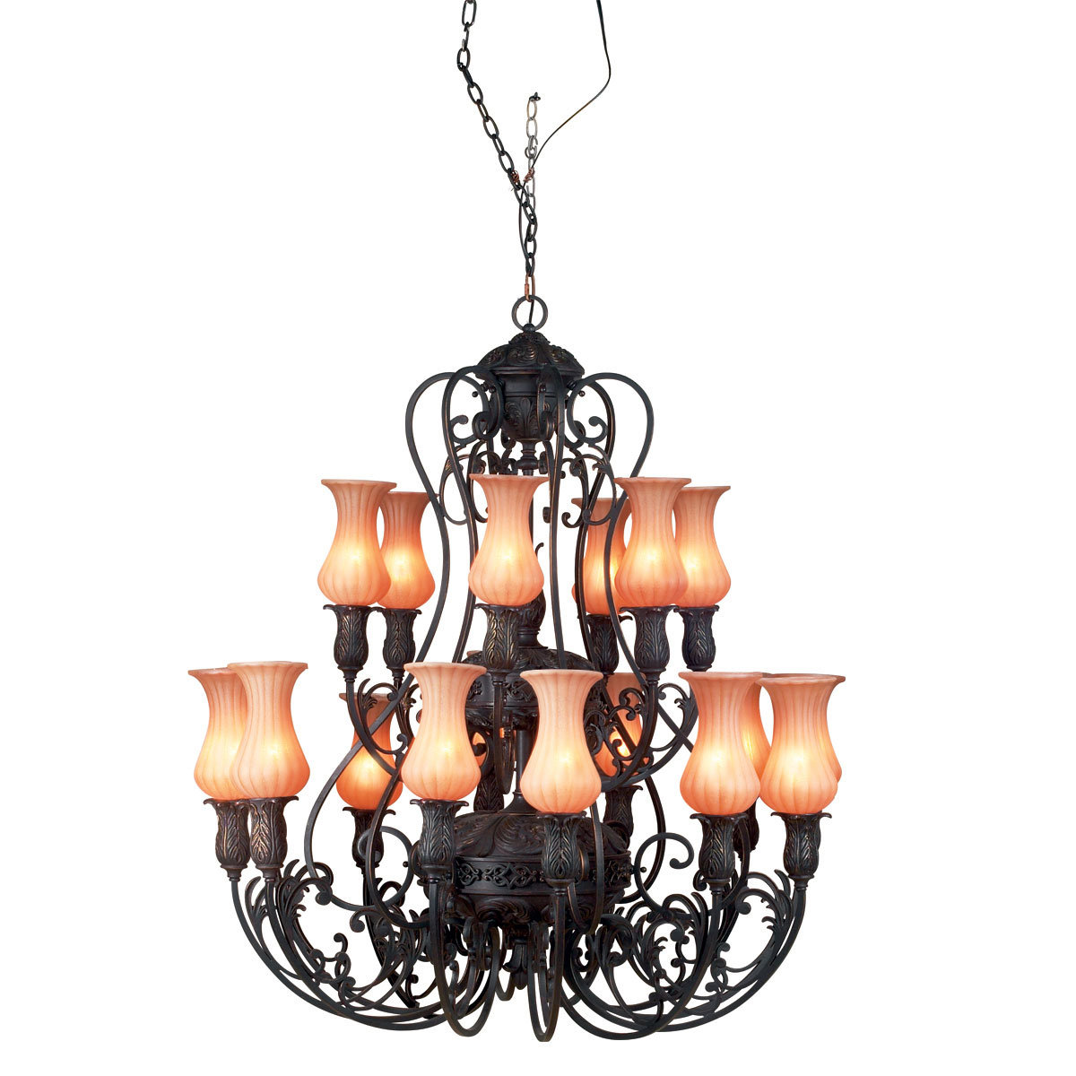 Eurofase Richtree 18 - Light Shaded Classic / Traditional Chandelier ...