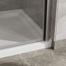 JINXUNDA Elegant Pivot Shower Door Combo Glass And Acrylic Modern ...