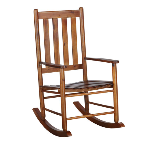 Gracie Oaks Mangassa Solid Wood Rocking Chair & Reviews | Wayfair