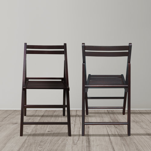 Brown Folding Chairs You'll Love | Wayfair