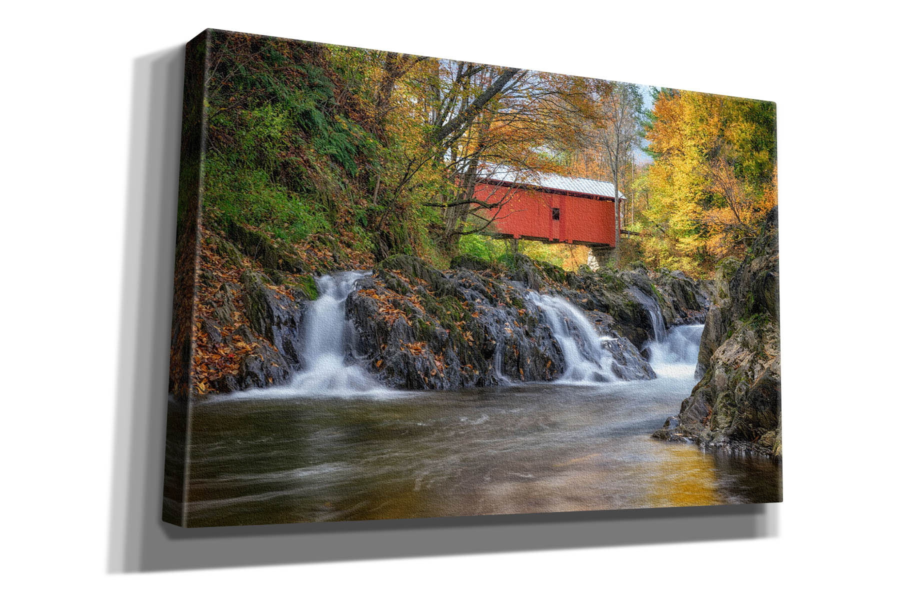 Epic Graffiti 'Slaughter House Covered Bridge' by Rick Berk Canvas Wall ...