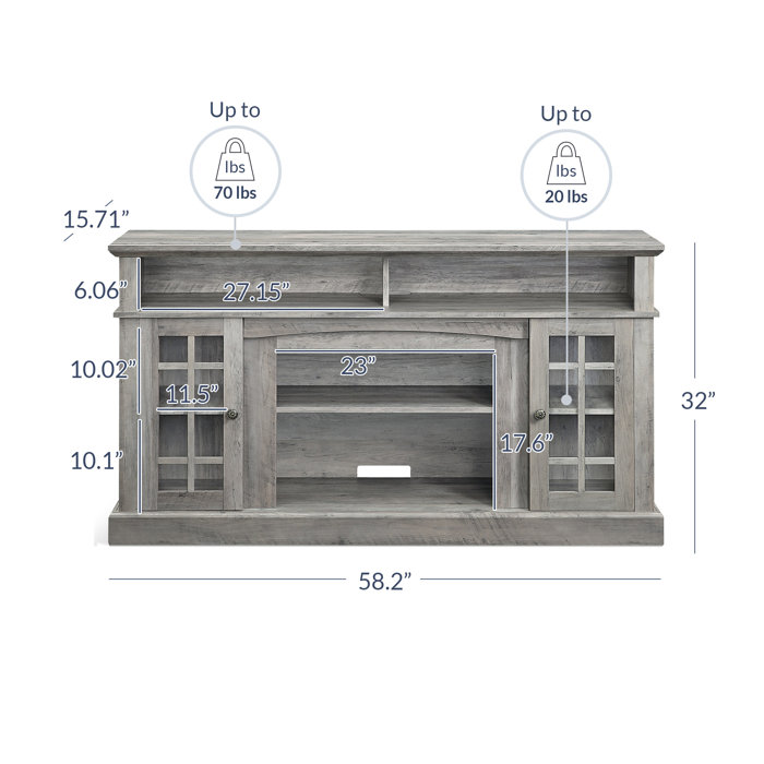 Red Barrel Studio® 58'' Media Console & Reviews | Wayfair