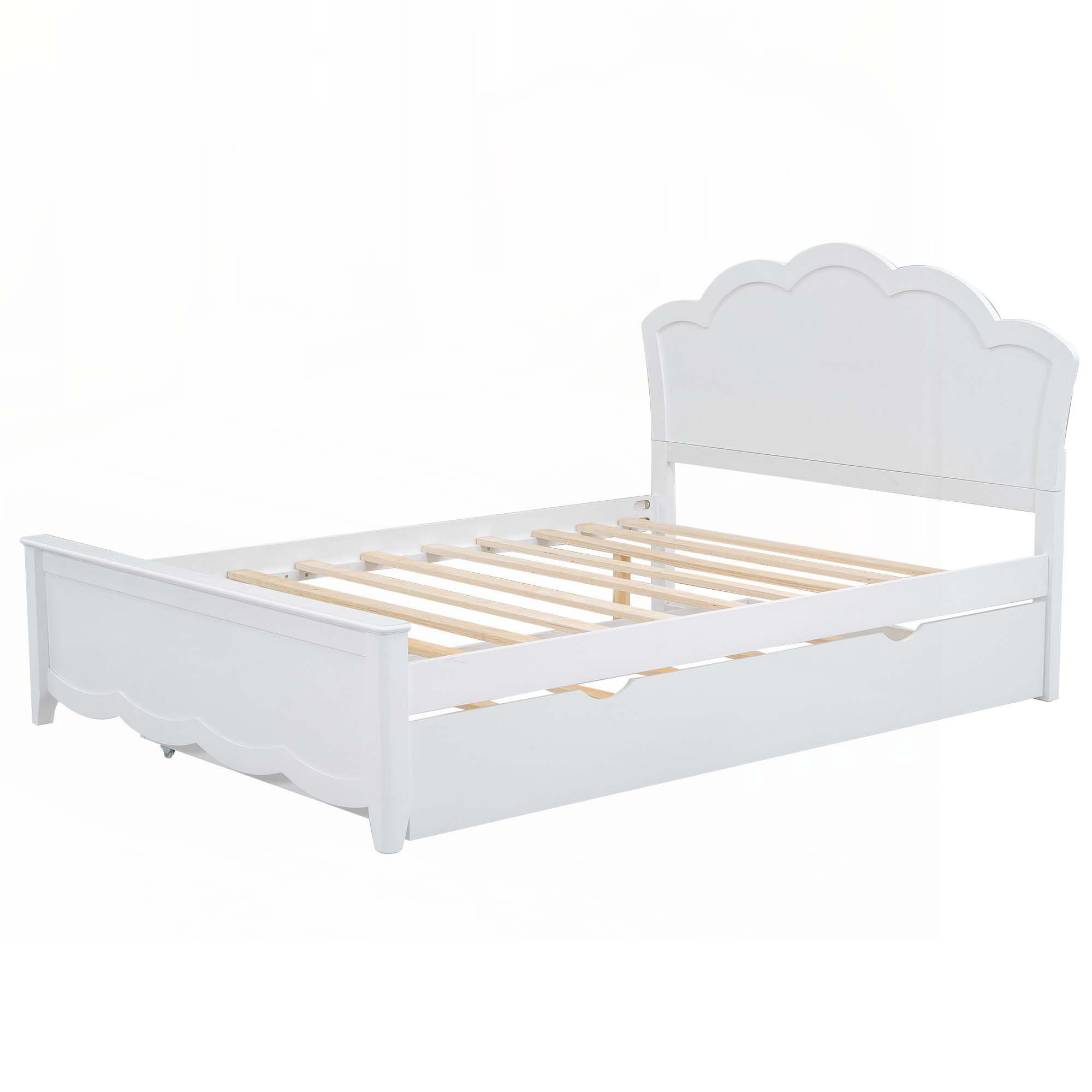 Lark Manor™ Platform Bed Frame with Storage Bookcases | Wayfair
