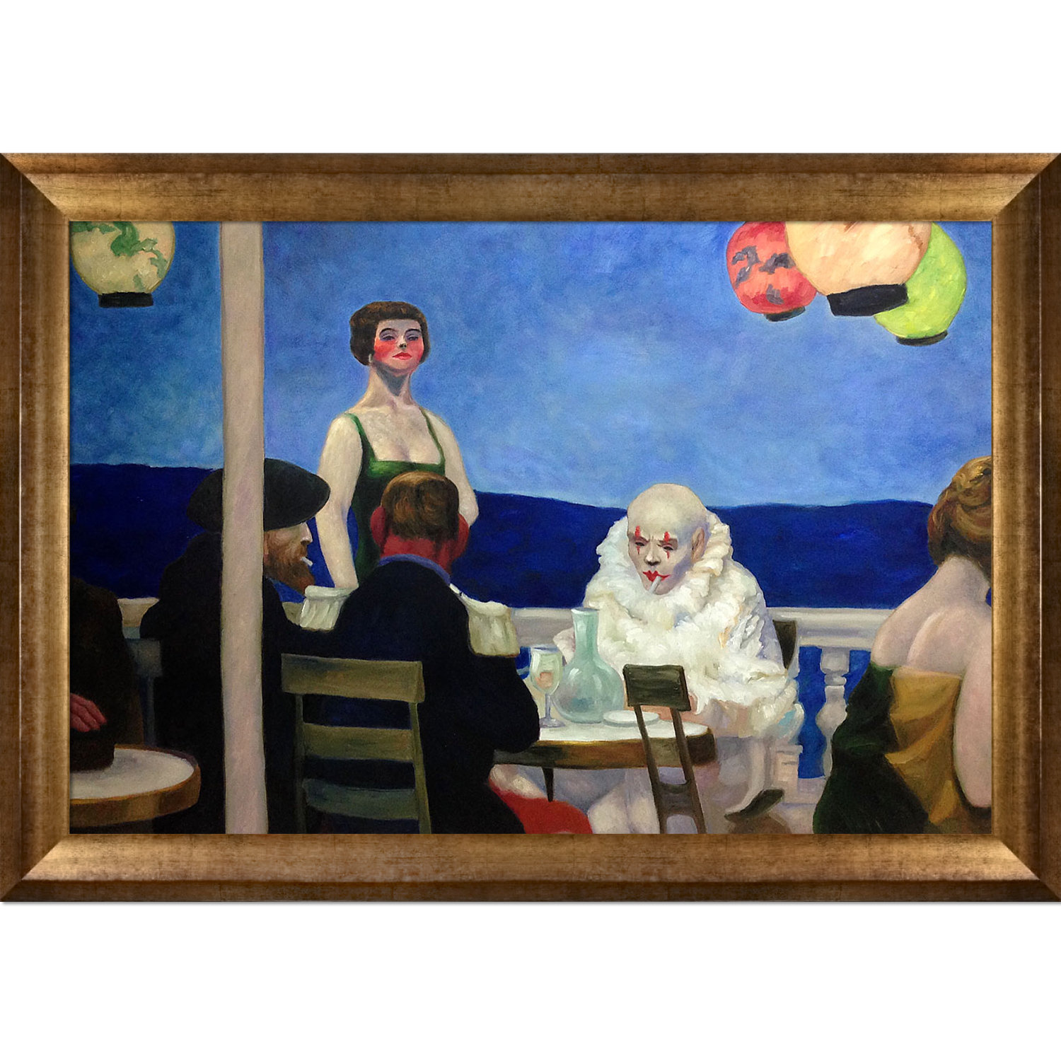 Vault W Artwork 'Soir Bleu, 1914' by Edward Hopper - Wrapped Canvas ...