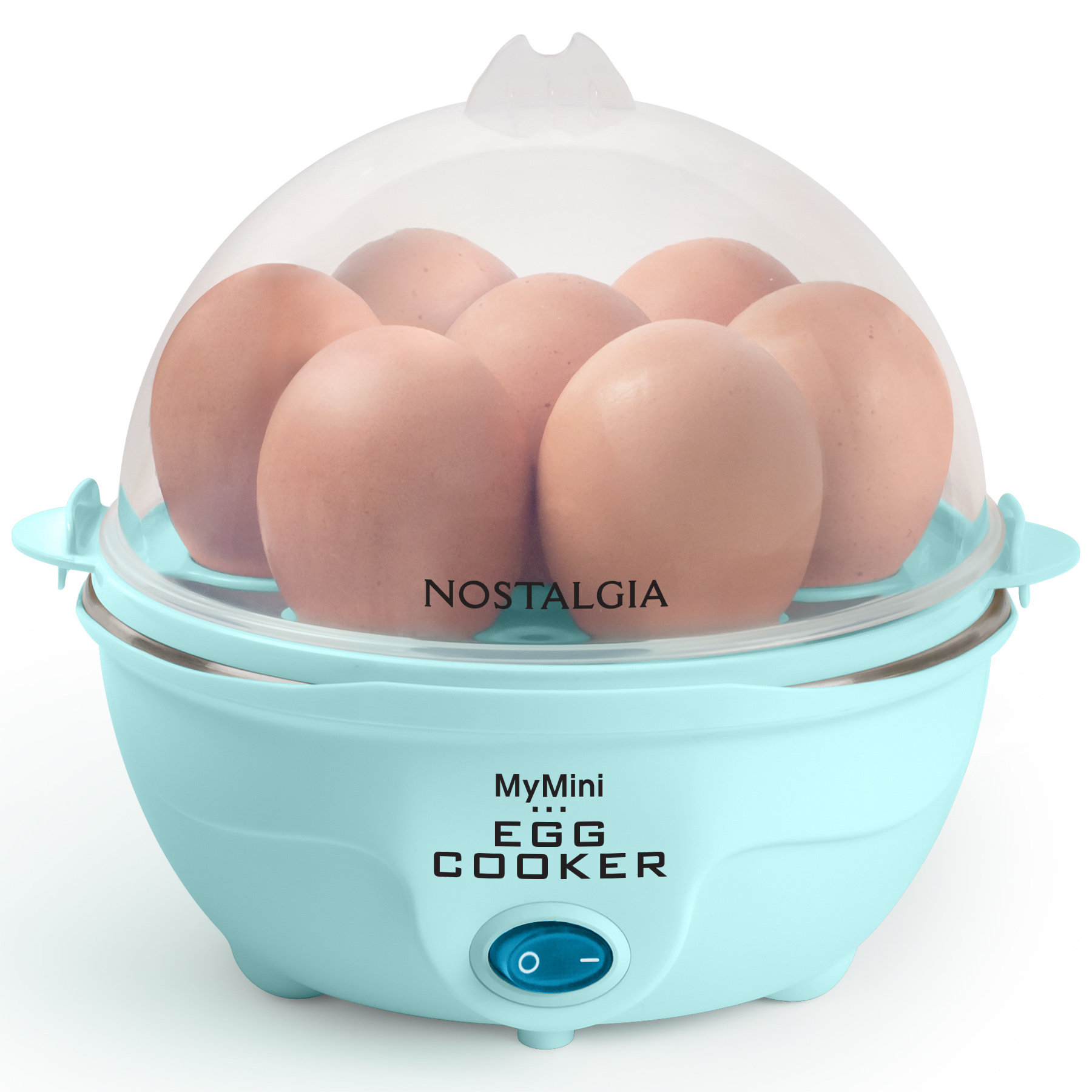 Nostalgia Retro Premium 7-Egg Capacity Electric Large Hard-Boiled Egg ...