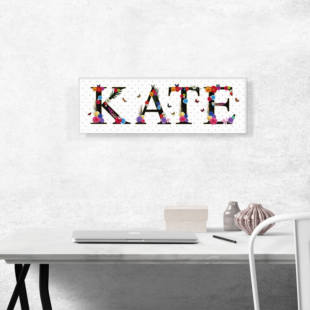 ARTCANVAS KATE Girls Name Room Decor Canvas Art Print - Wayfair Canada