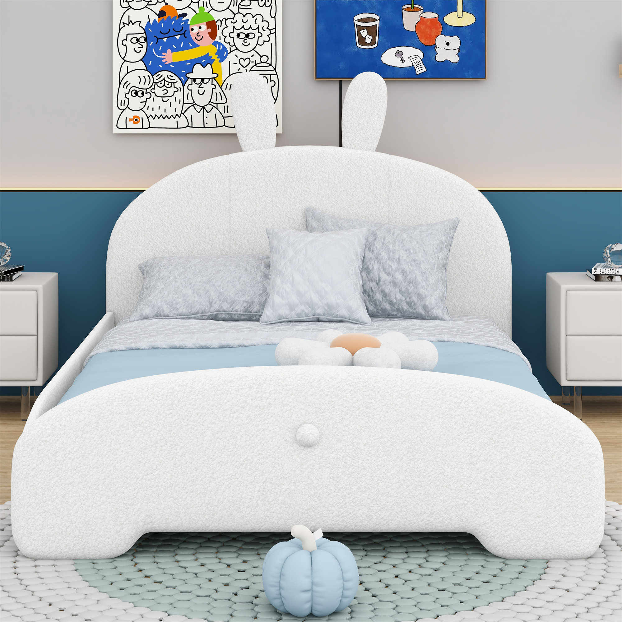 Zoomie Kids Alfreada Upholstered Panel Bed | Wayfair