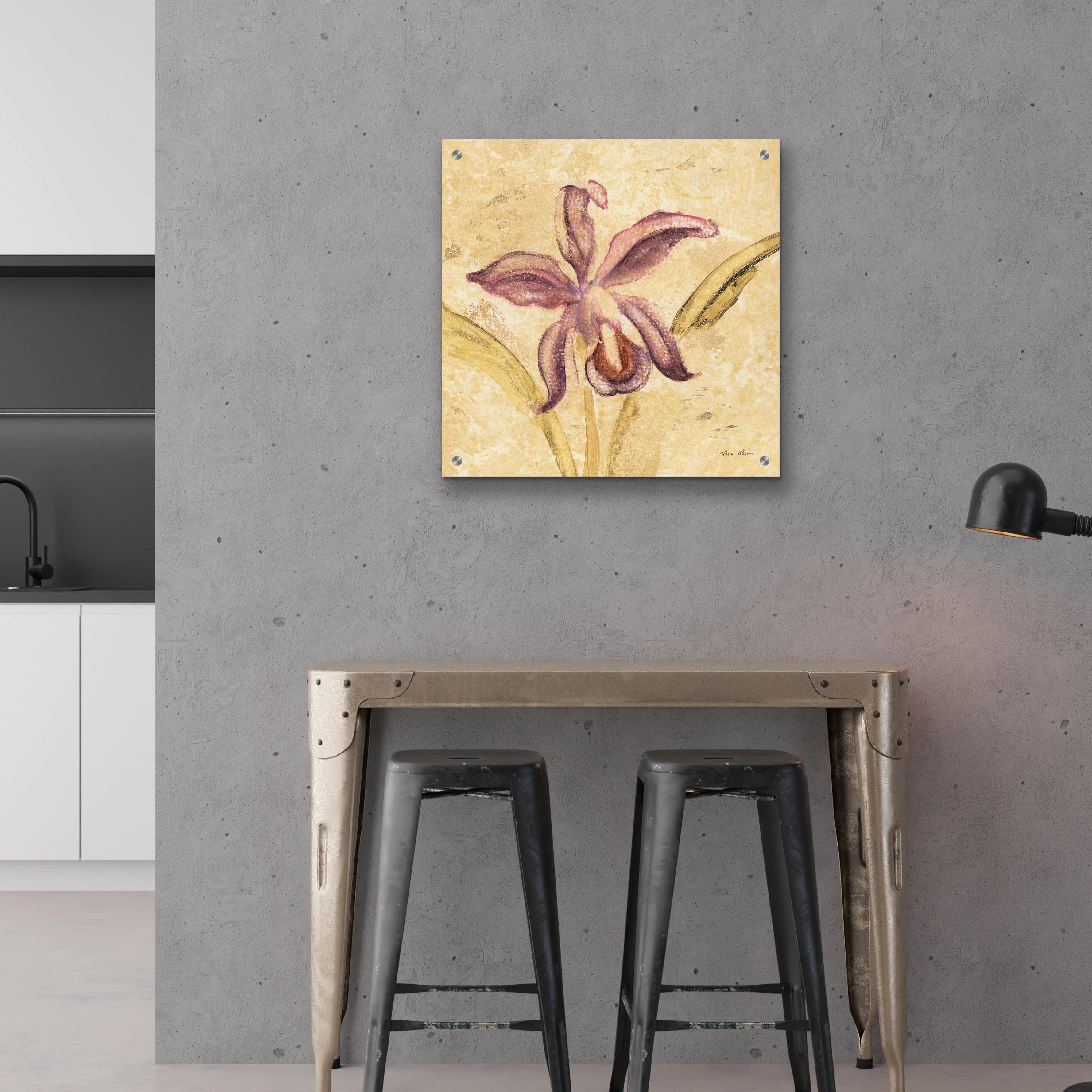 Red Barrel Studio® 'Petite Orchid 4' by Cheri Blum Acrylic Glass Wall ...