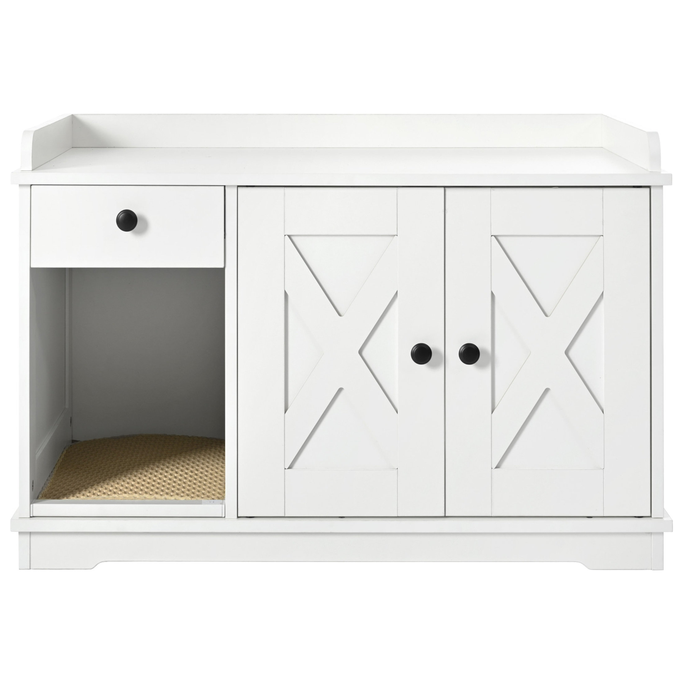 Tucker Murphy Pet™ Indoor Cat House with Storage Drawer | Wayfair