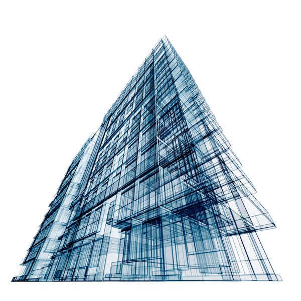 Hokku Designs Elysabeth Modern Office Building On Canvas Graphic Art ...