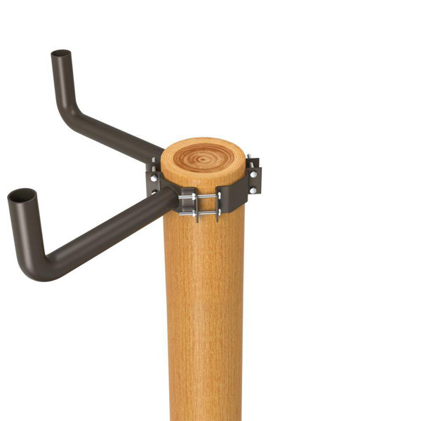 Choierled Lighting Two Arm Wrap Around Bracket For 7" - 10" Wooden ...