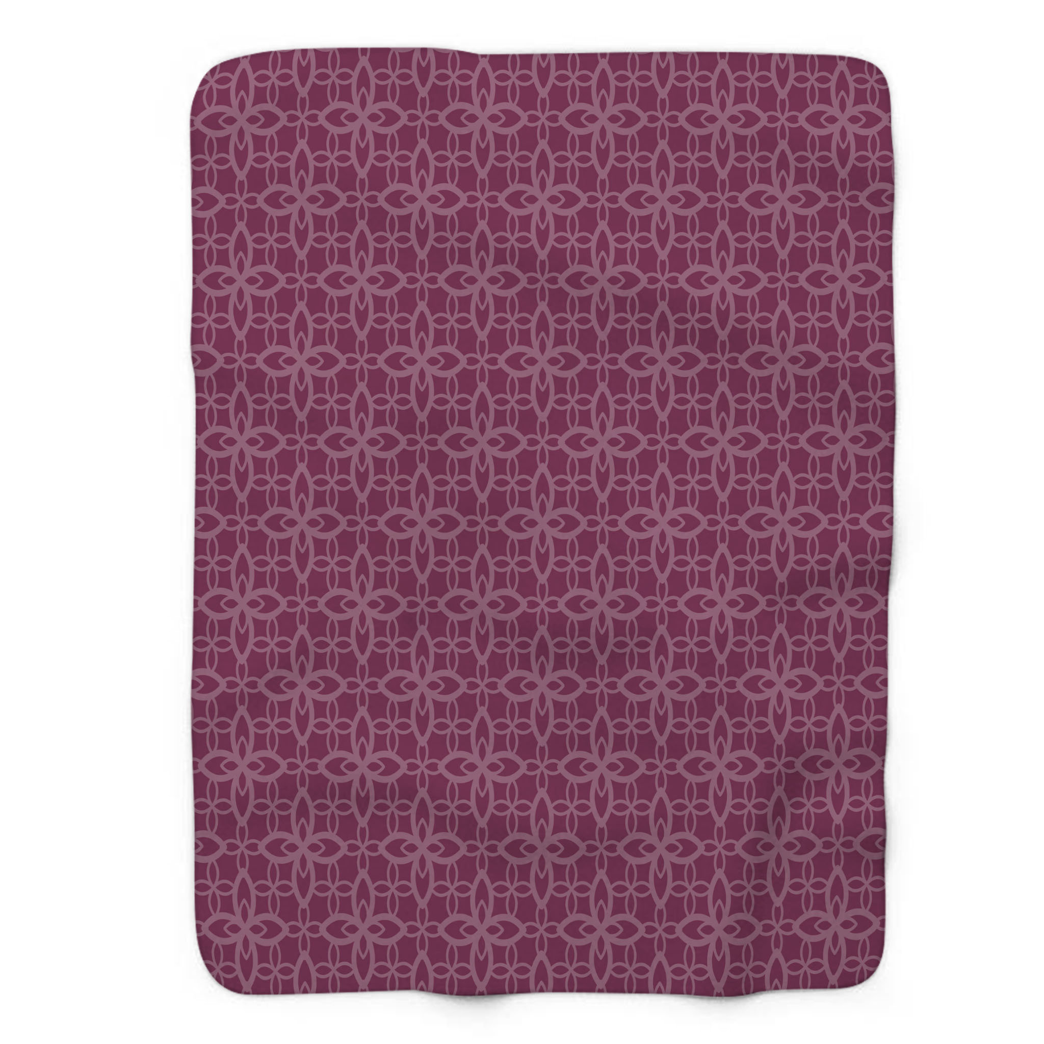 MentionedYou Pink Maroon Magic - 1 Piece Premium Sherpa Blanket | Wayfair